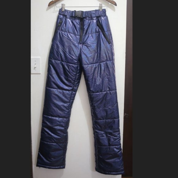 Club Exx | Jackets & Coats | Nwt Navy Metallic Snow Pants | Poshmark